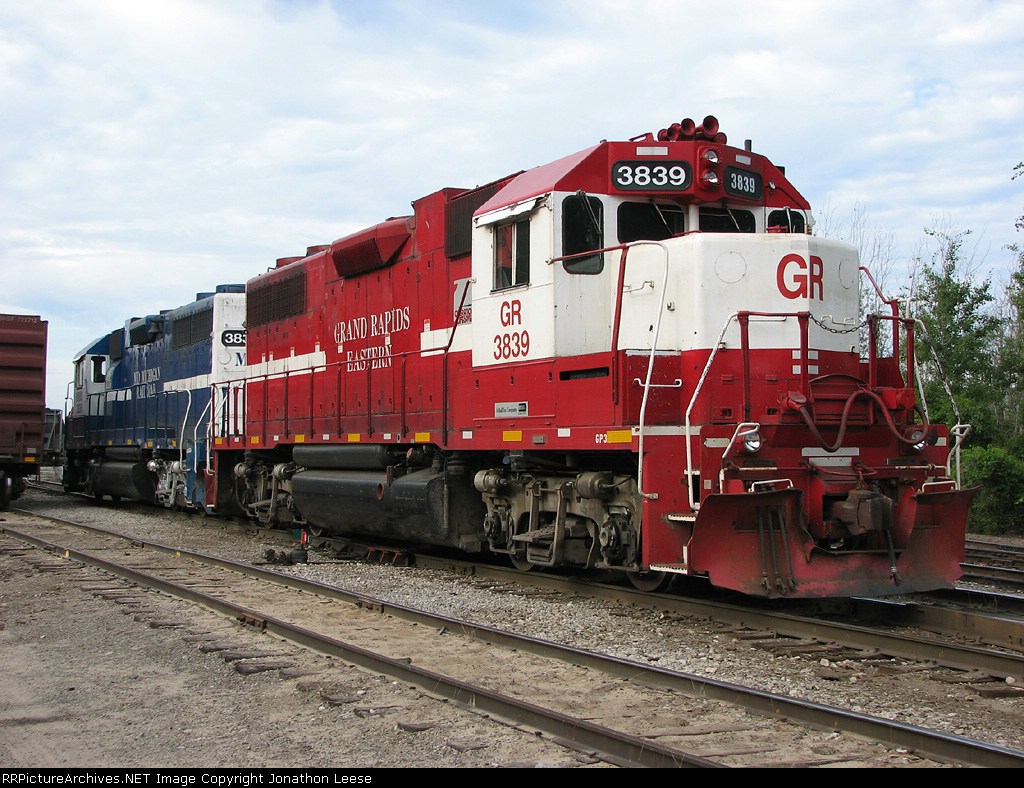 3839 and 3836 sit after having brought in last night's train